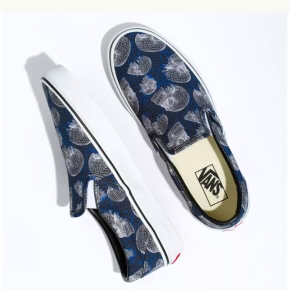 Vans | Shoes | Vans Wire Frame Skulls Classic Slipon Shoe | Poshmark